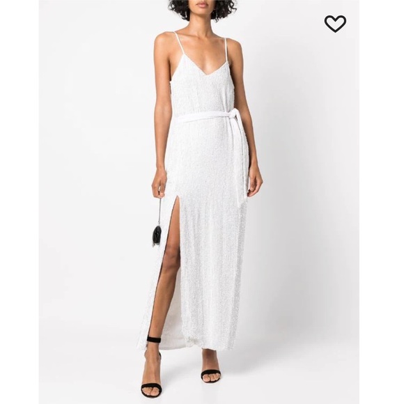 Retrofete | Dresses | Nwt Retrofete Maxi Rebecca Sequinned Belted Gown ...